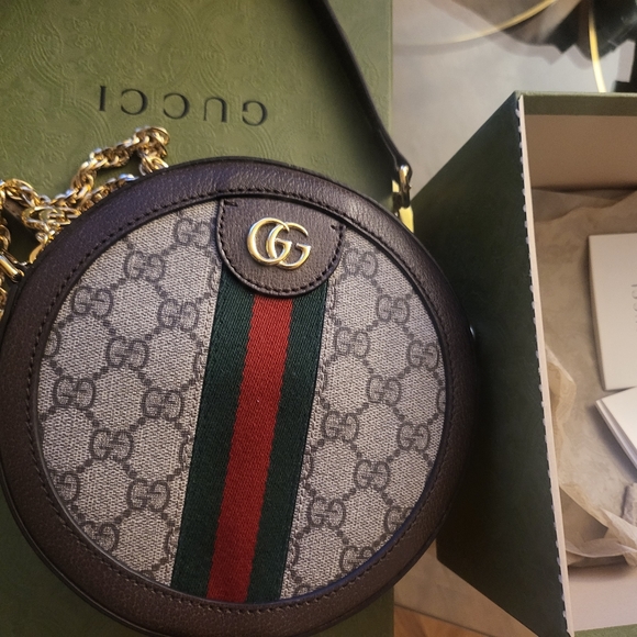 Gucci | Bags | Authentic Ophidia Round Mini Shoulder Bag | Poshmark
